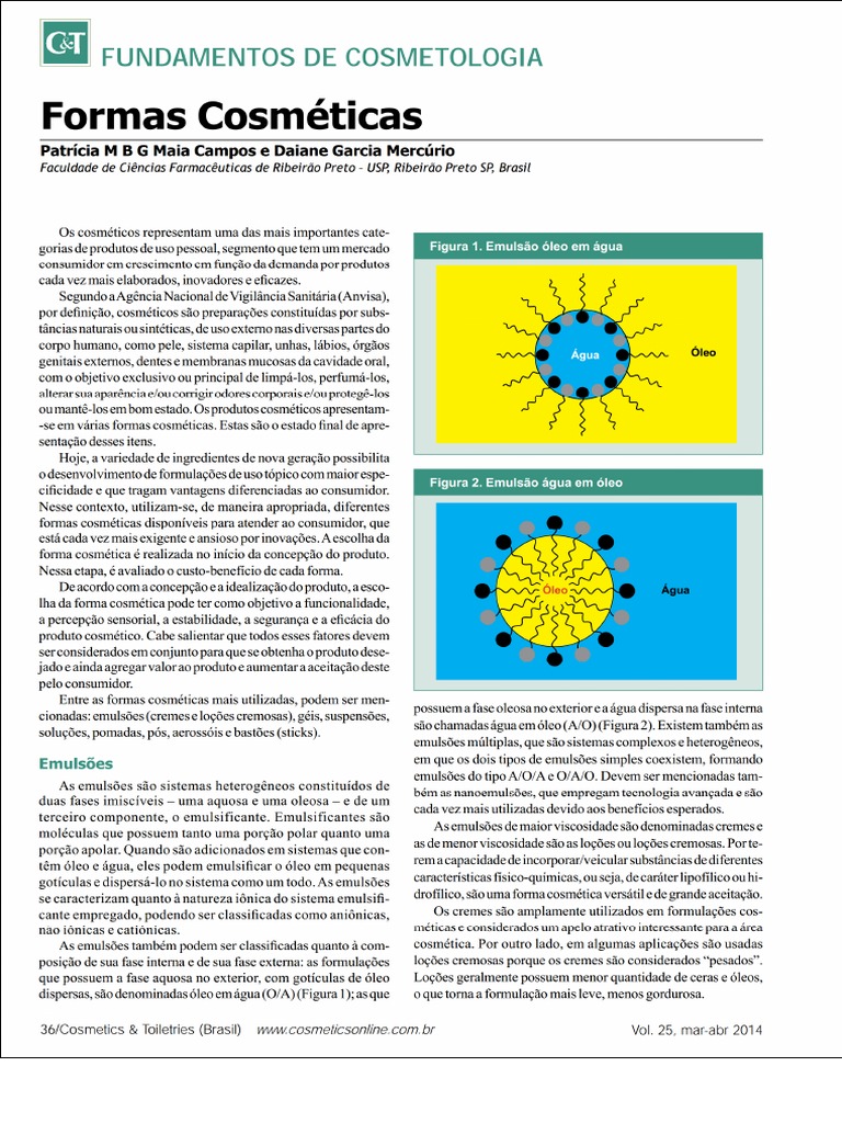 Formulas Cosméticas | PDF