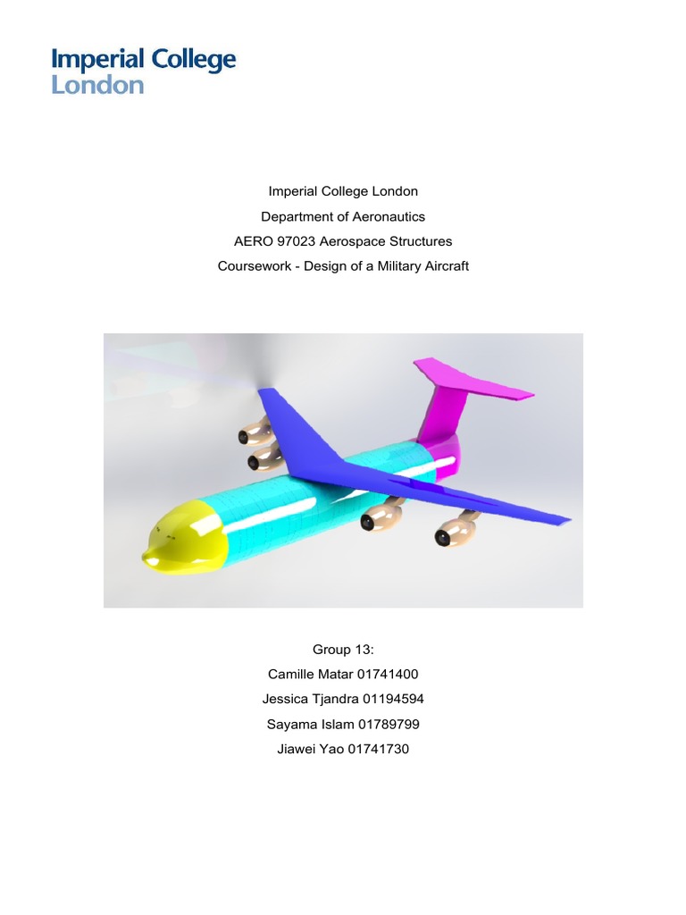 Aerospace Structures Report | PDF | Bending | Empennage