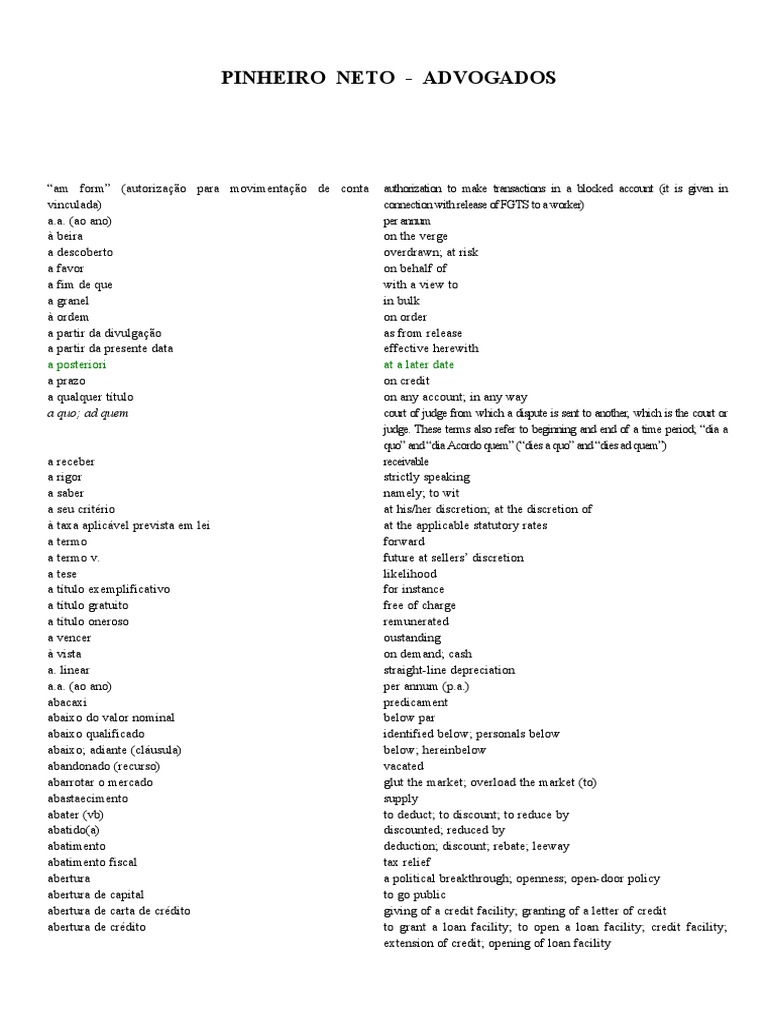 Dicionário - Pinheiro Neto | PDF | Lawsuit | Justice