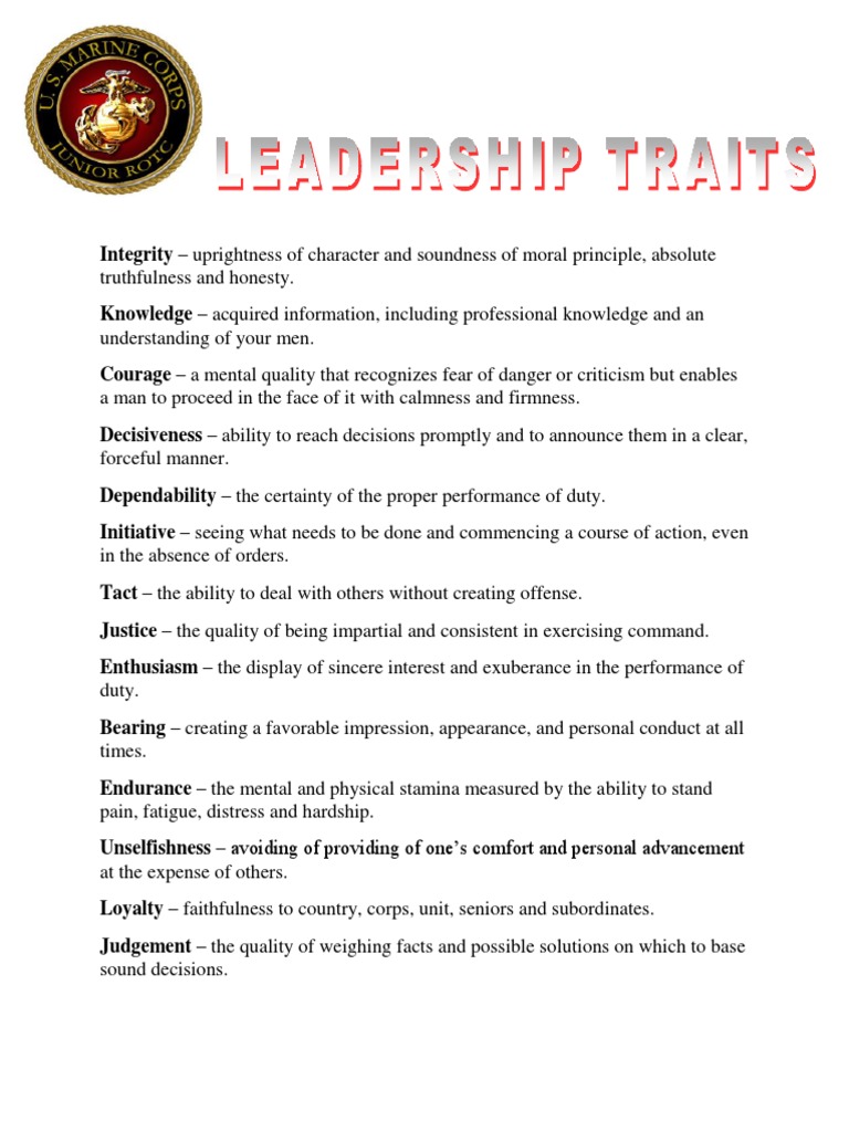 LDRSHP Traits | PDF | Career & Growth