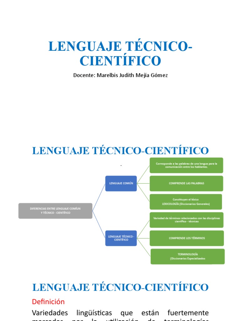 Lenguaje Técnico-Científico | PDF | Comunicación | Comunicación humana