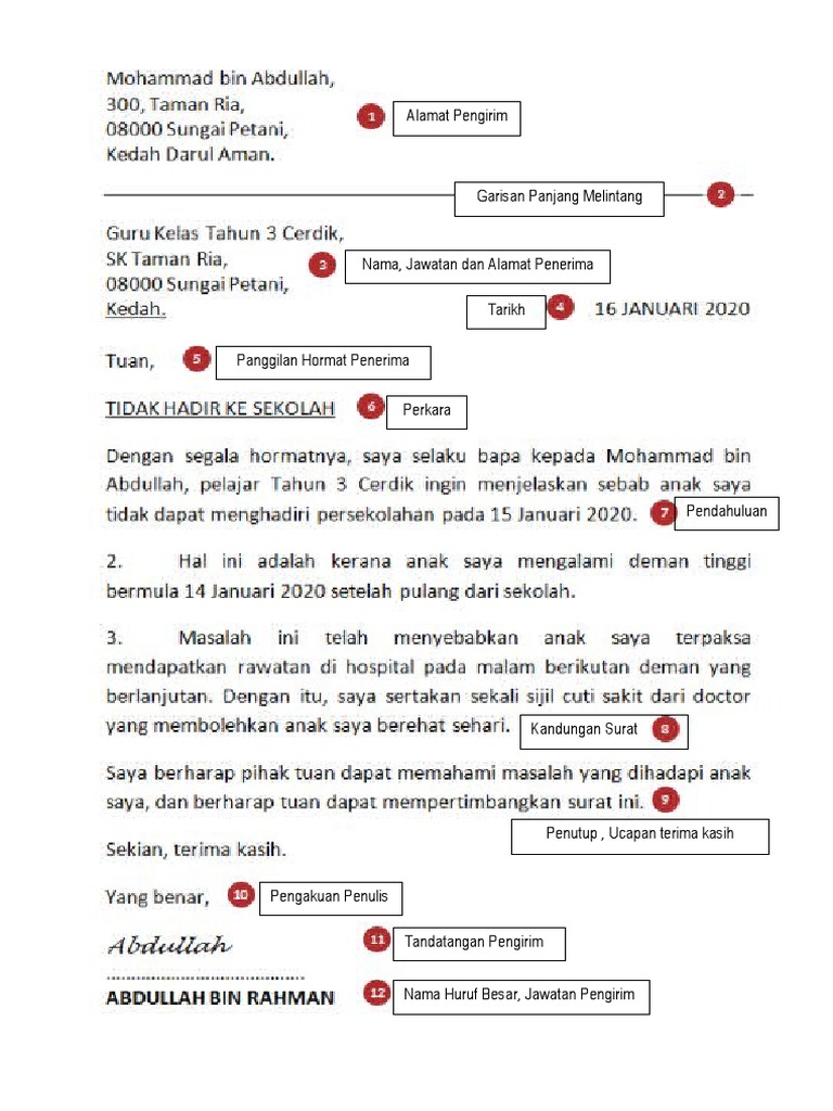 Format Surat Rasmi | PDF