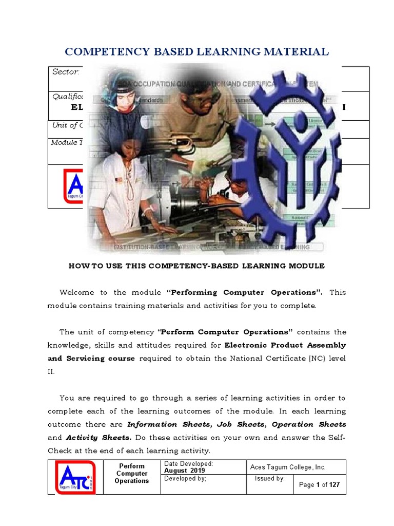 CBLM 2 Perform Computer Operation | PDF | Image Scanner | Computer Data ...