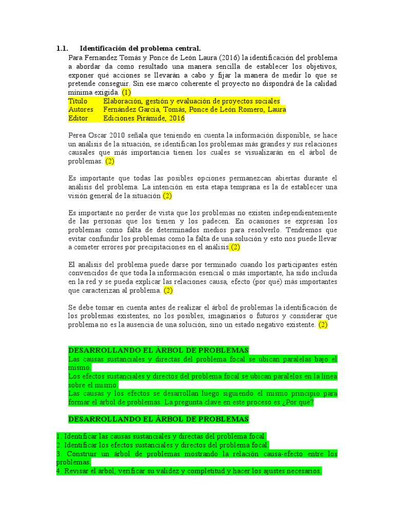 Identificación Del Problema Central | PDF | Organización no ...