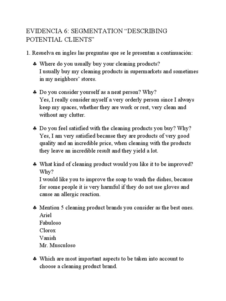 Evidencia 6 Segmentation Describing Potential Clients | PDF