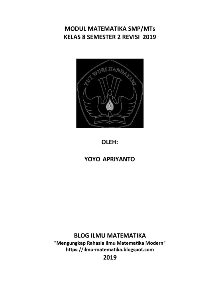Modul Matematika SMP Kelas 8B Revisi 2019 | PDF