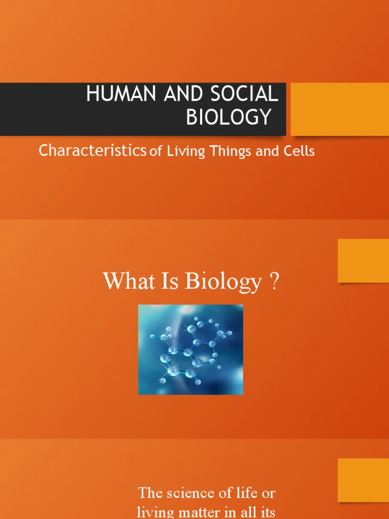 Human and Social Biology Overview | PDF | Organisms | Cell (Biology)