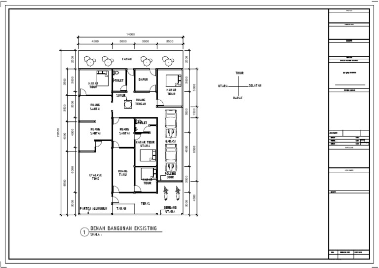 Denah Bangunan Eksisting - Concept Design Stage | PDF
