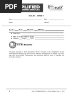 COT Observation-Notes-Sample 1 | PDF | Motivation | Motivational