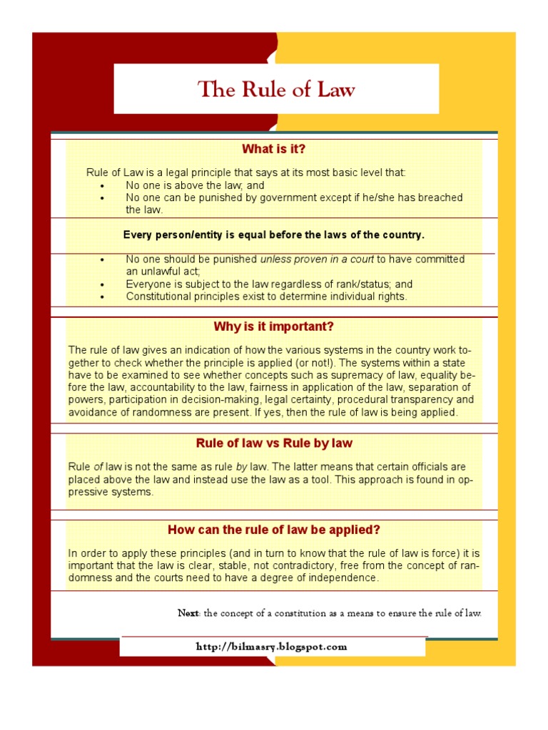 Understanding Rule of Law | PDF | Rule Of Law | Political Science