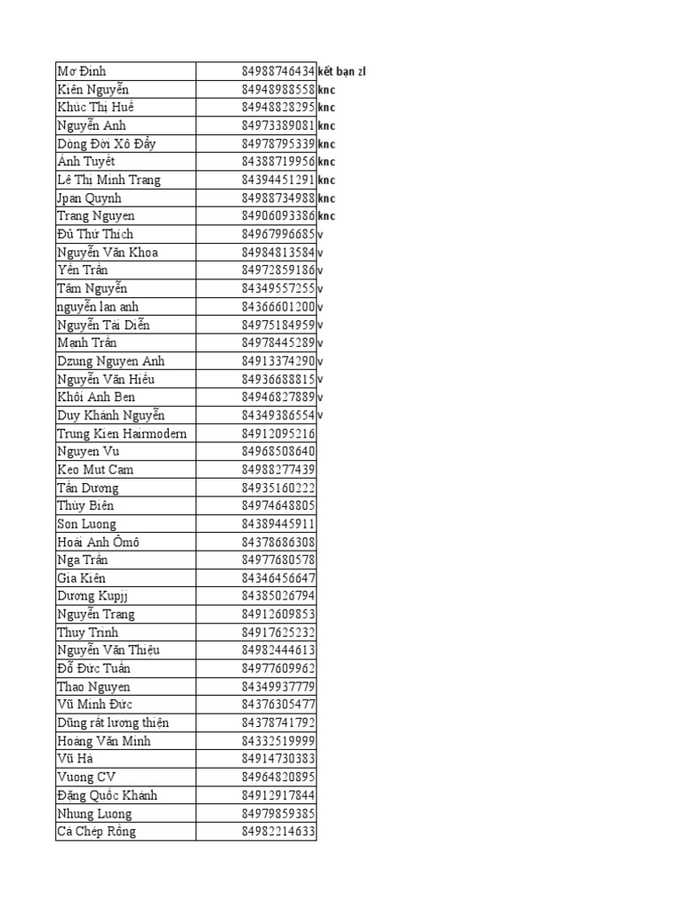 9000 Data Quan Tam Bds | PDF
