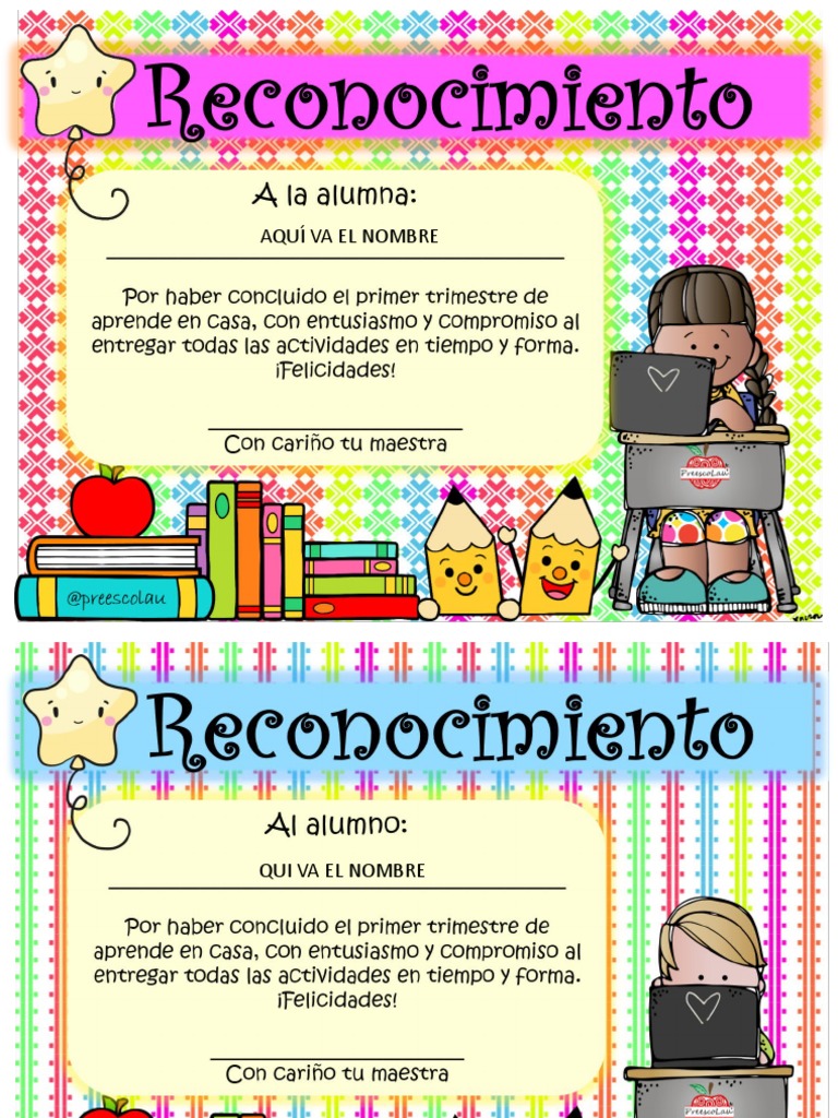 Reconocimientos Editables | PDF