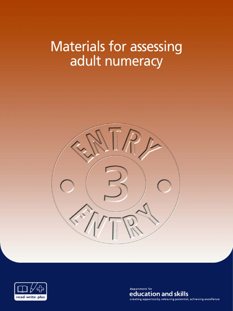 Diagnostic Assessment - Numeracy - Learner Materials For Assessing ...
