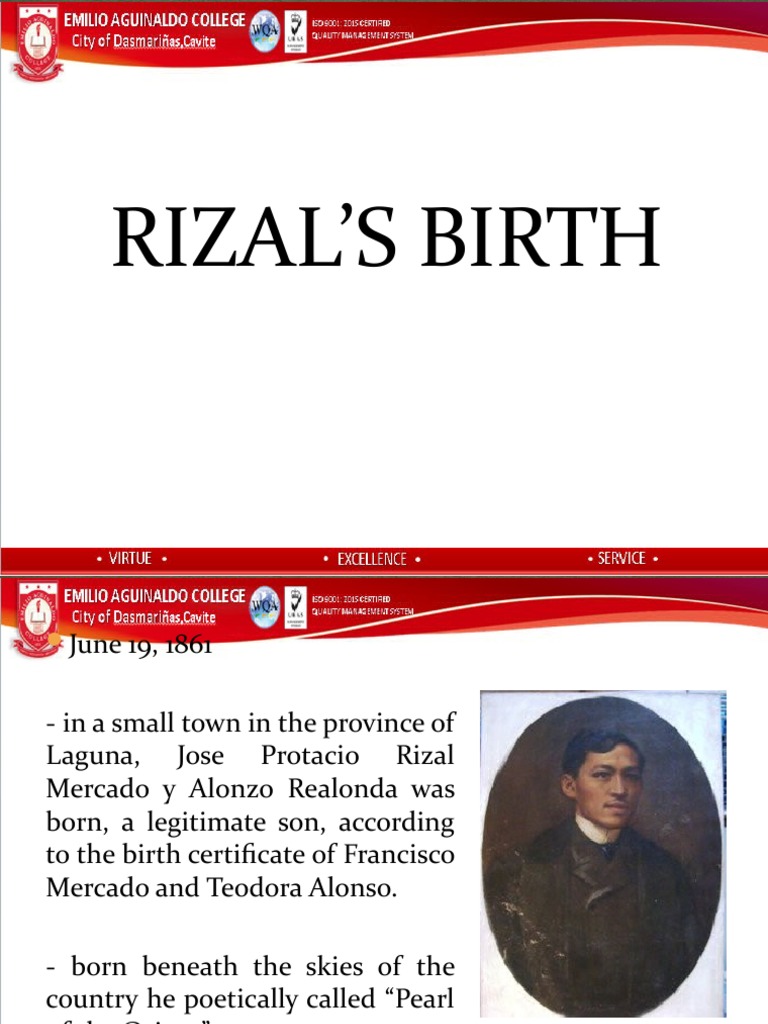 Birth and Ancestry of Jose Rizal | PDF | Philippines