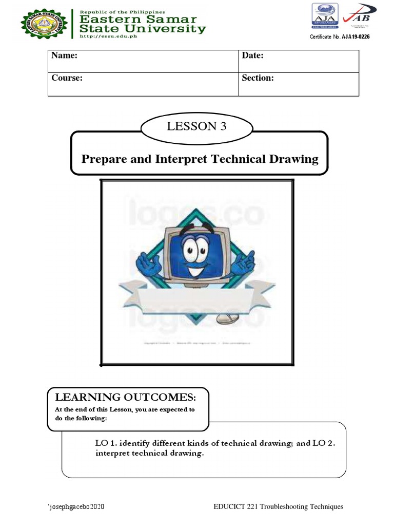 Lesson3 - Prepare and Interpret Technical Drawing | PDF | Technical ...