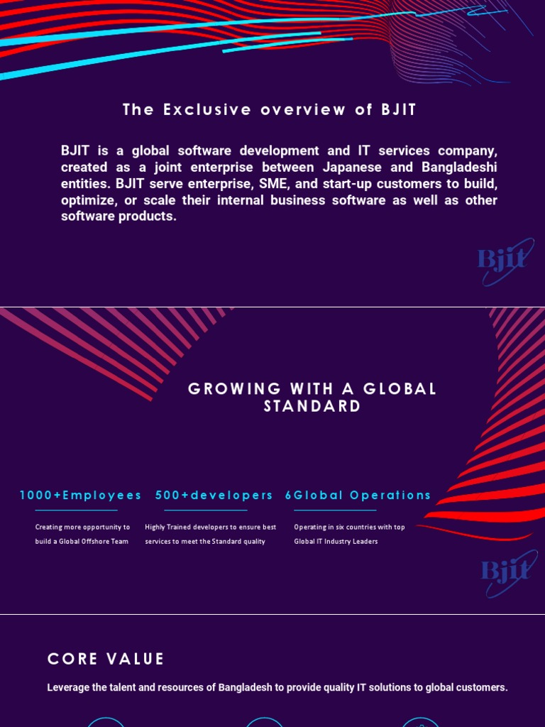 The Exclusive Overview of BJIT | PDF