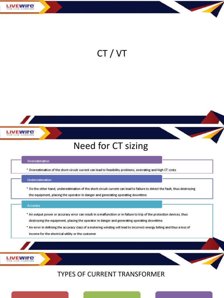 CT and VT Sizing | PDF | Transformer | Metrology
