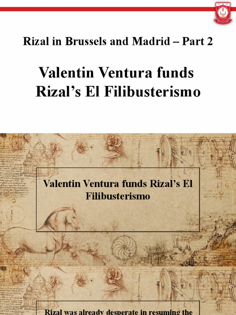 15 Rizal in Brussels and Madrid - Part 2 Valentin Ventura Funds Rizal's ...
