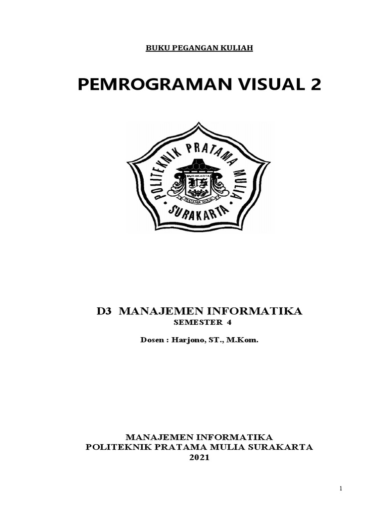 Pemrograman Visual | PDF