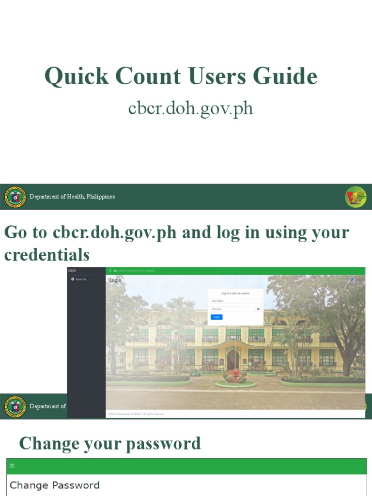 CBCR Quick Count Users Guide | PDF