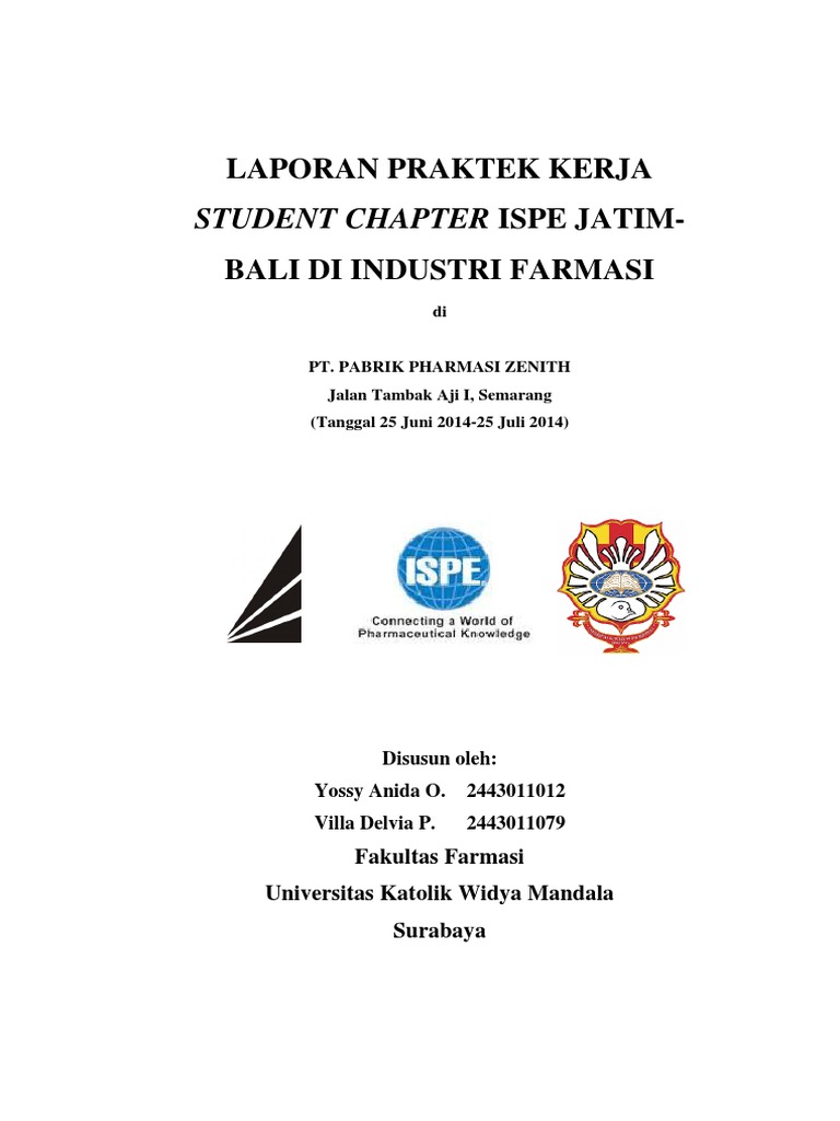 Praktek Kerja ISPE di Industri Farmasi | PDF