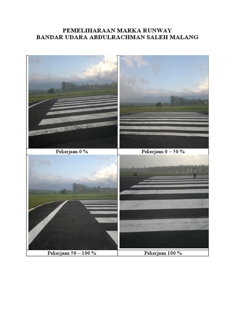 Pemeliharaan Marka Runway Malang | PDF