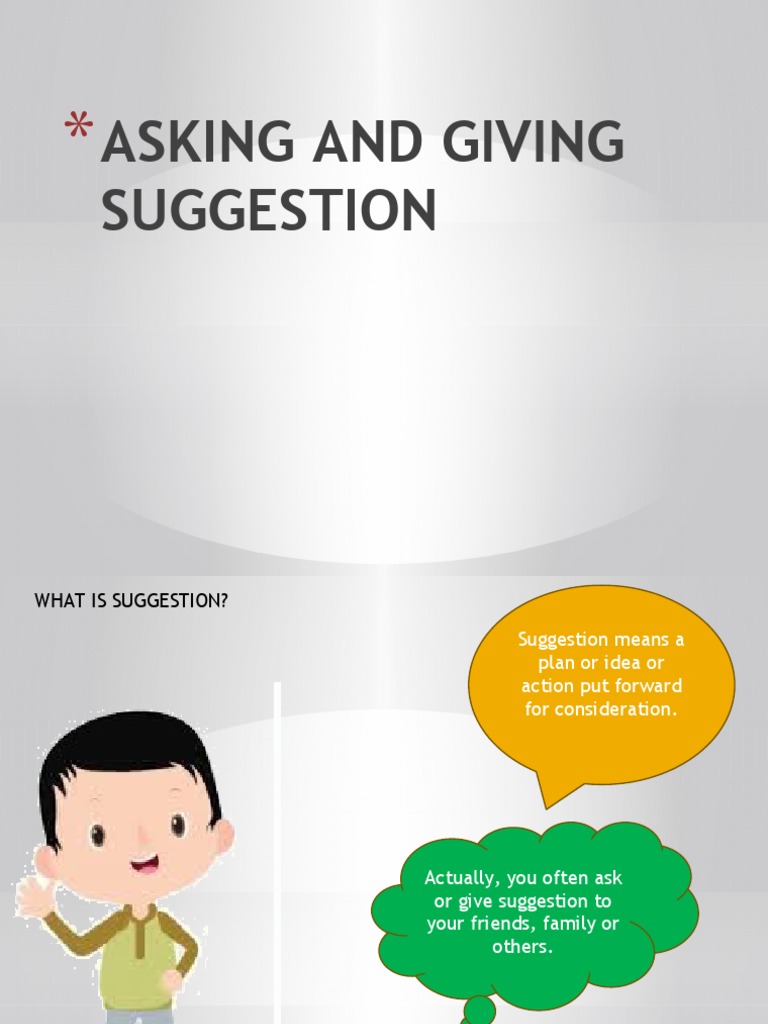 Asking and Giving Suggestion | PDF | Language Families | Morphology