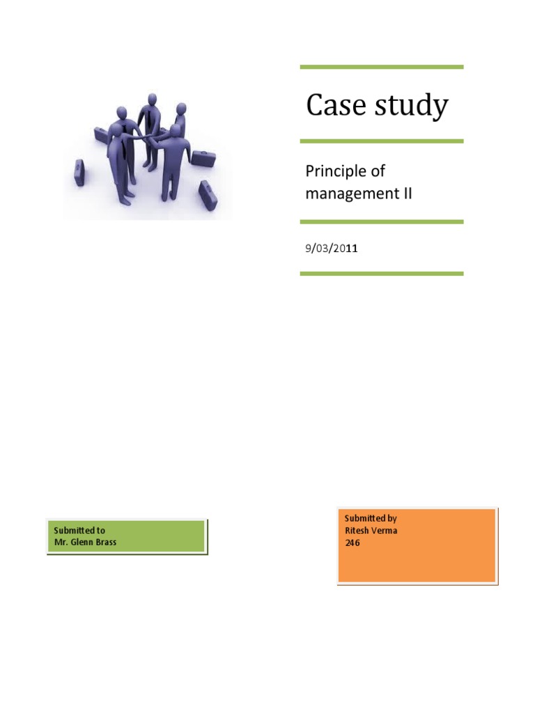 Case Study: Principle of Management II | PDF | Swot Analysis | Economies