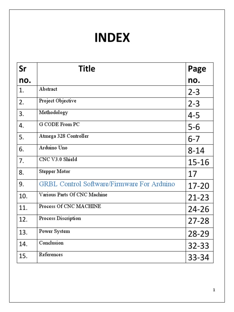 Mini CNC Machine Project Report | PDF | Rectifier | Arduino