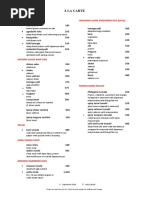 Incanta Menu Br693txx | PDF | Sushi | Tofu