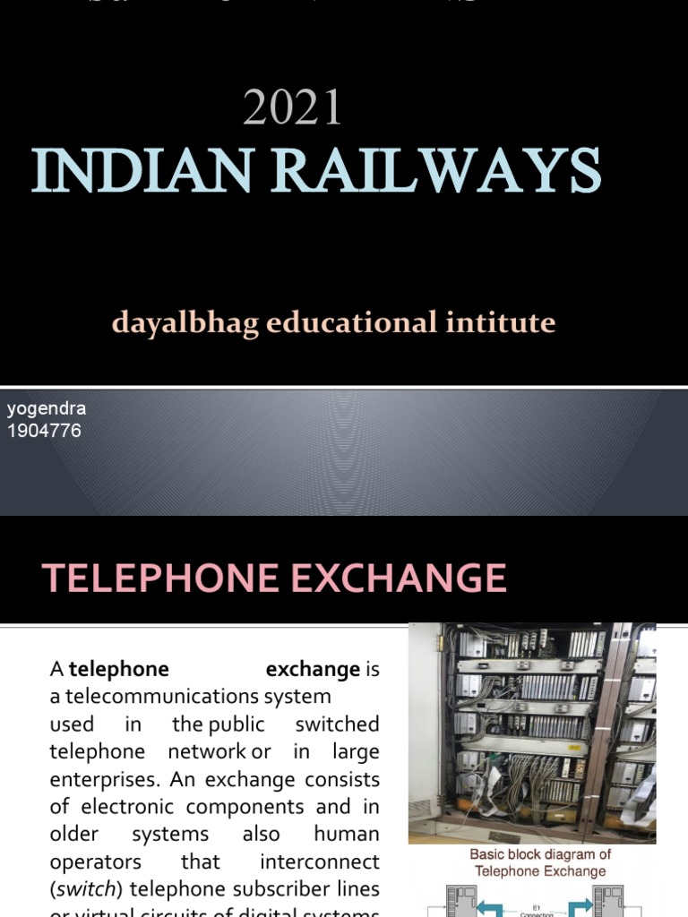 An Overview of Railway Communication Systems: Exploring Telephone ...