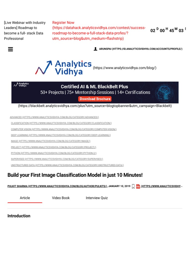 Image Classification - Building Image Classification Model | PDF ...