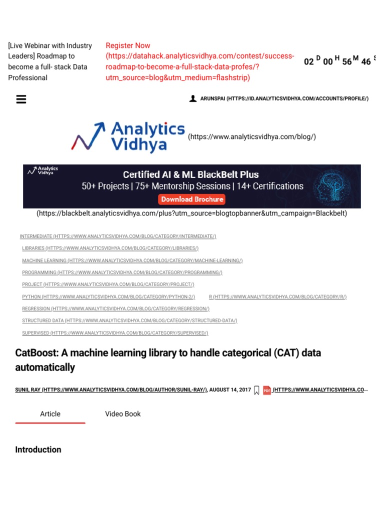 CatBoost - CatBoost Categorical Features | PDF | Machine Learning ...