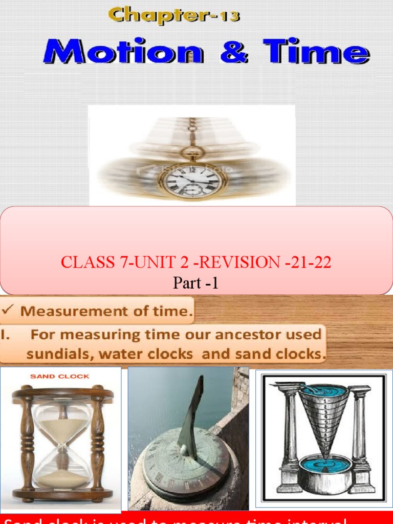 STD 7 Revision U2 Day1 | PDF | Speed | Time