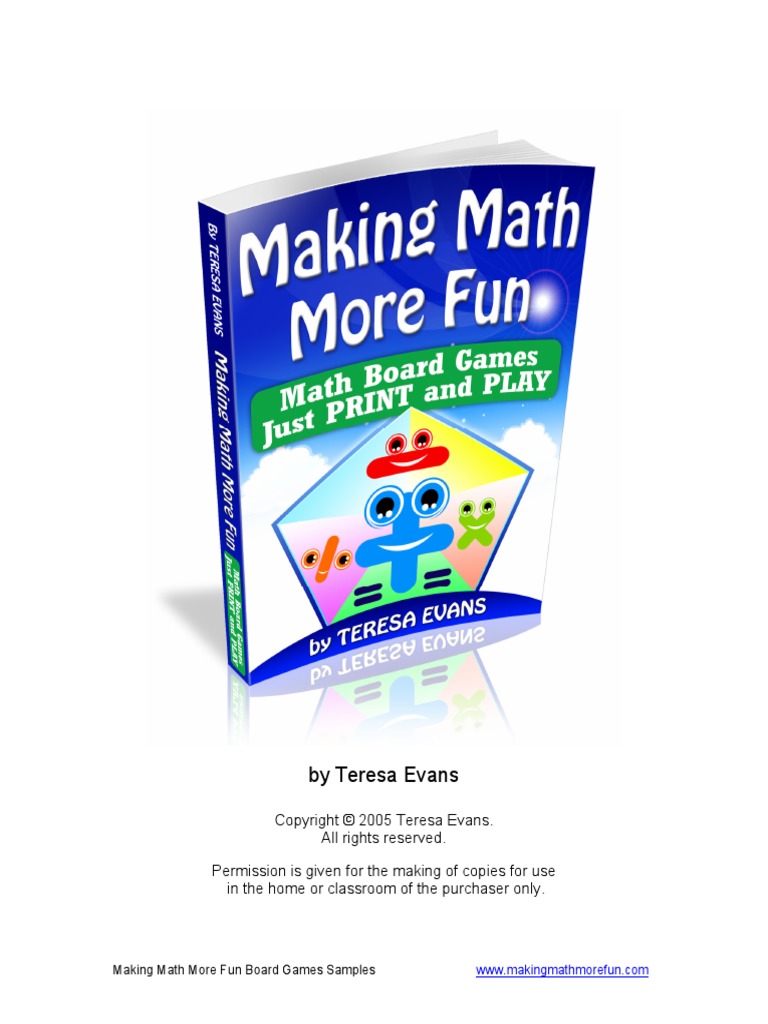 Math Board Games Samples | PDF | Gaming