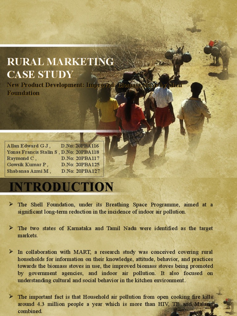 Rural Marketing Case Study | PDF | Stove | Kitchen