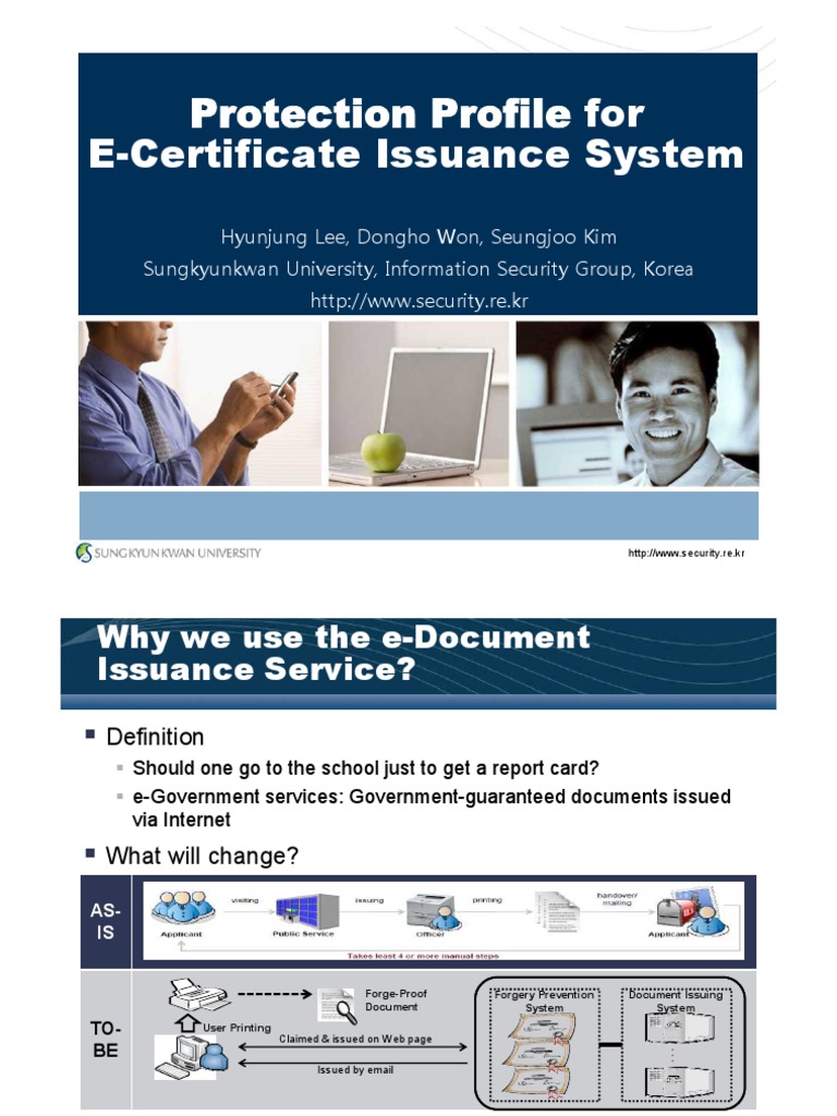 Protection Profile For E Certificate Iss | PDF | Internet & Web | World ...