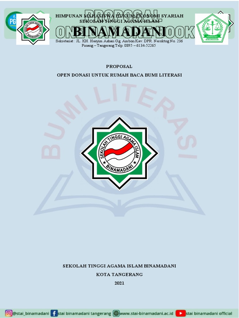 Proposal Permohonan Donasi Buku | PDF