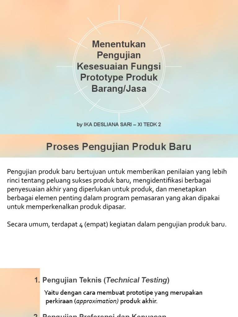 Pengujian Produk Baru Pdf Karier Perkembangan Bisnis