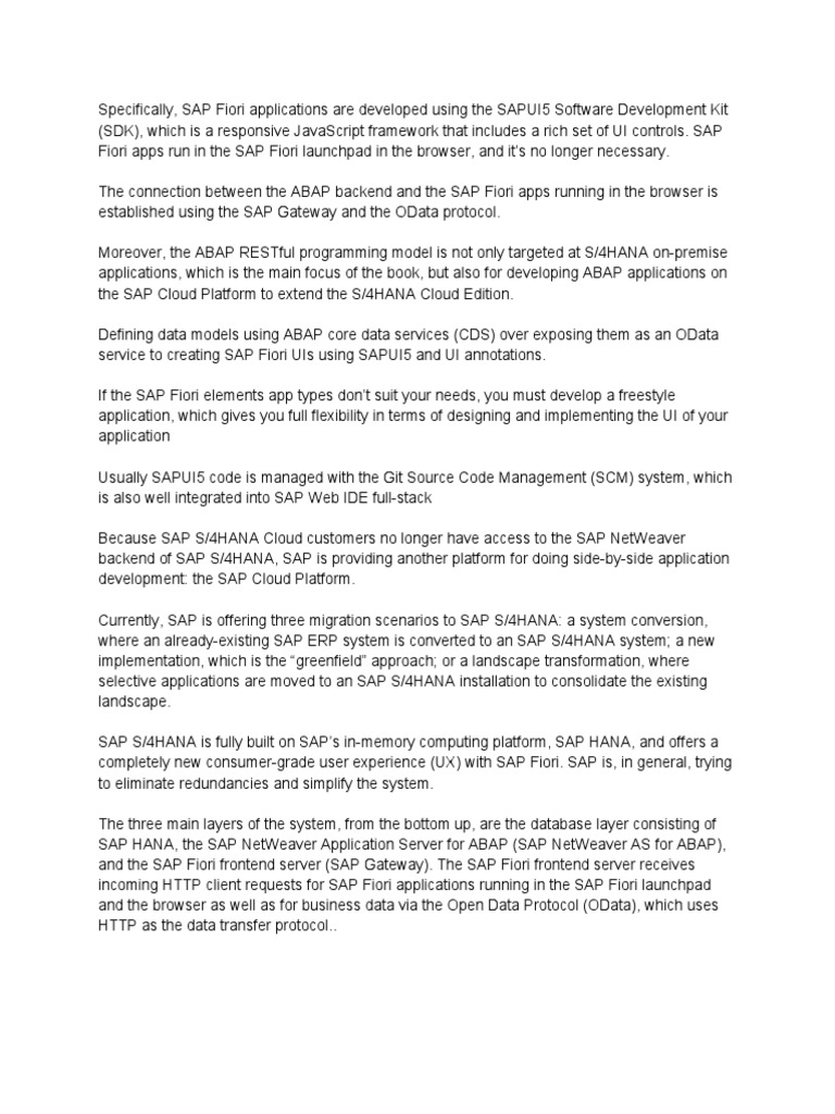 Evolution of Restful ABAP Programming Model | Download Free PDF | Representational State ...