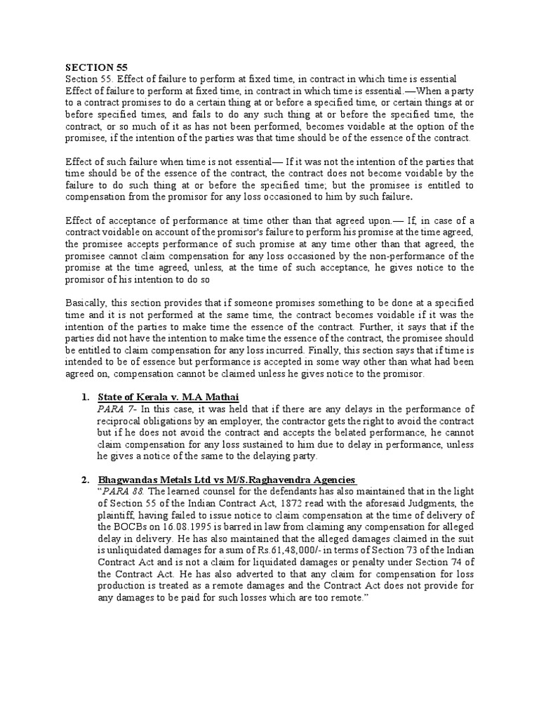 Section 55: PARA 7-In This Case, It Was Held That If There Are Any ...