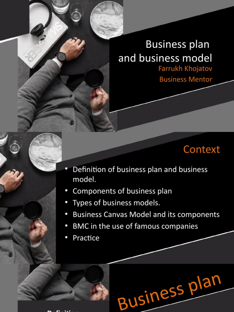 Business Plan vs. Business Model Explained | PDF | Business Model ...