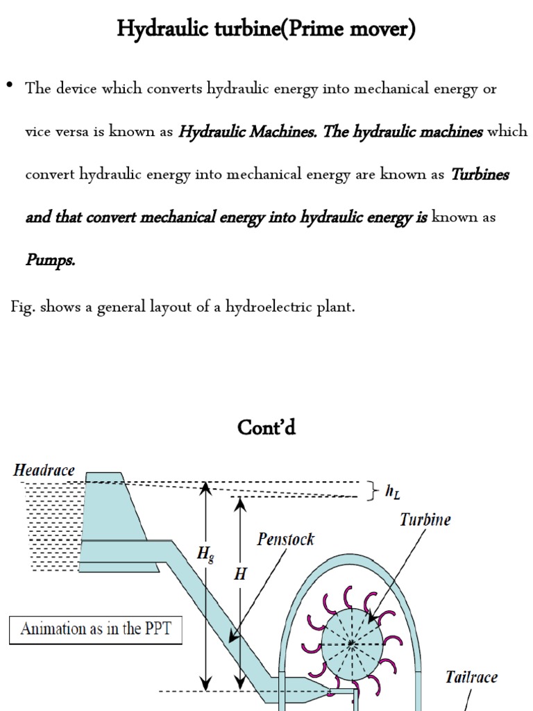 Hydraulic Turbine (Prime Mover) | PDF | Turbine | Jet Engine