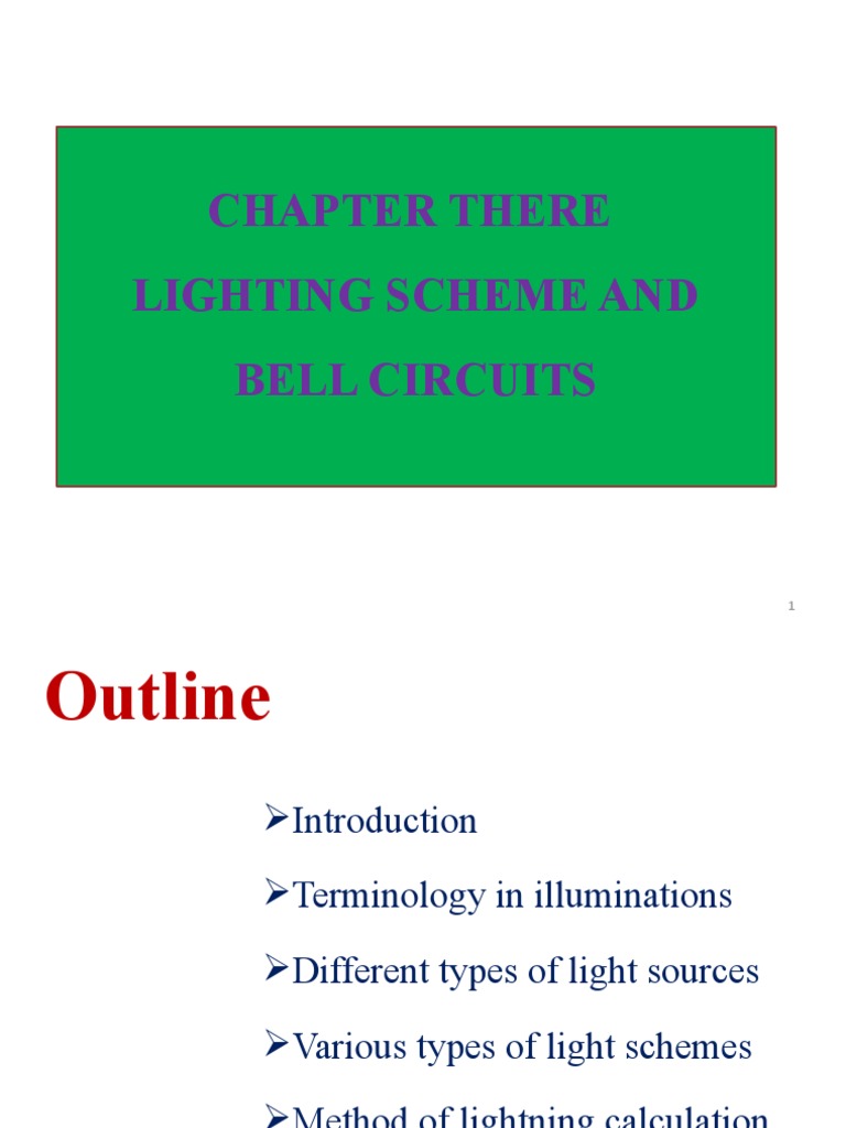 Lighting Schemes and Electric Bell Circuits | PDF | Incandescent Light ...