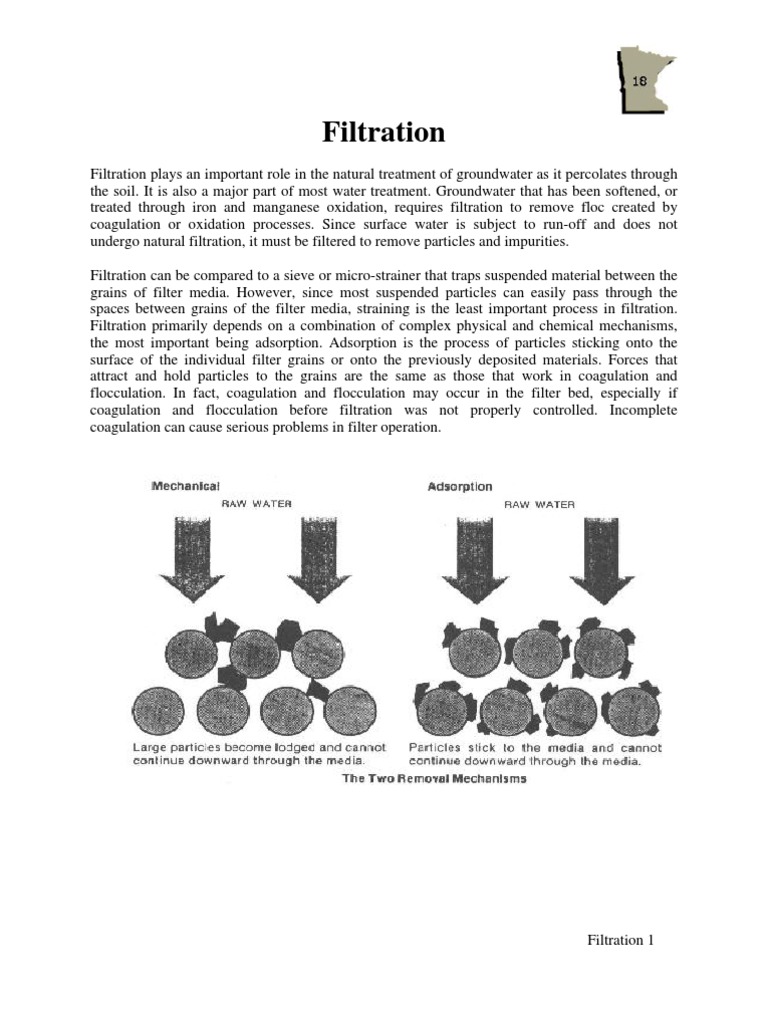 Chapter 18 Filtration | PDF | Filtration | Water Purification