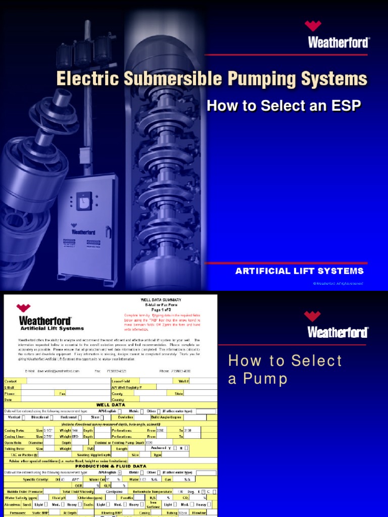 ESP Selectpump | PDF | Horsepower | Pump