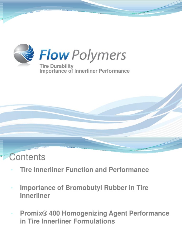 Promix 400 Homogenizing Agent For Tire Innerliner | PDF | Tire ...
