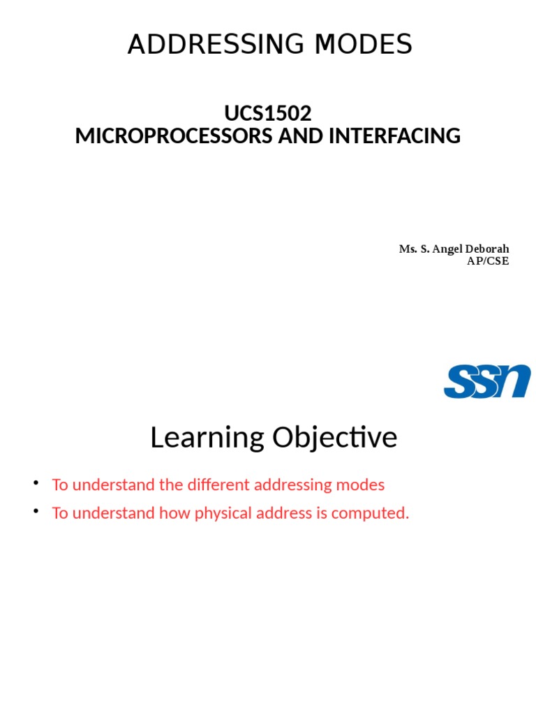 Addressing Modes | PDF | Computer Architecture | Central Processing Unit