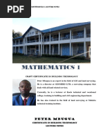 Maths Paper 1 Form 3 2020 | PDF | Circle | Area