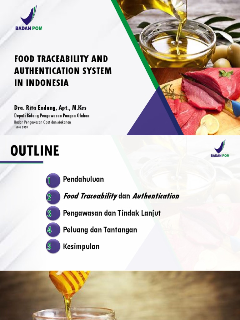 Food Traceability and Authentication System in Indonesia (BPOM) | PDF